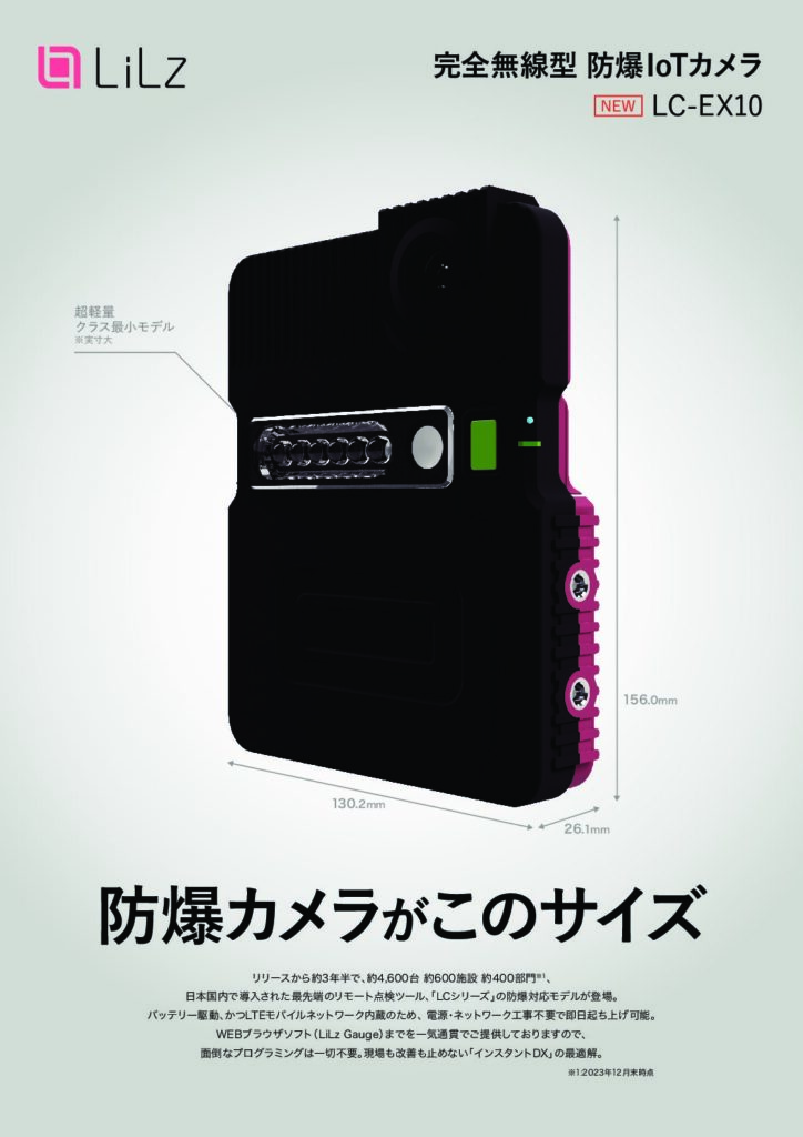 LiLz防爆カメラ（ゾーン2）のご案内チラシが完成しました | NBKマーケティング株式会社